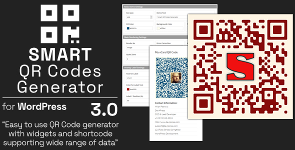 Smart QR Codes Generator Smart QR Codes Generator
